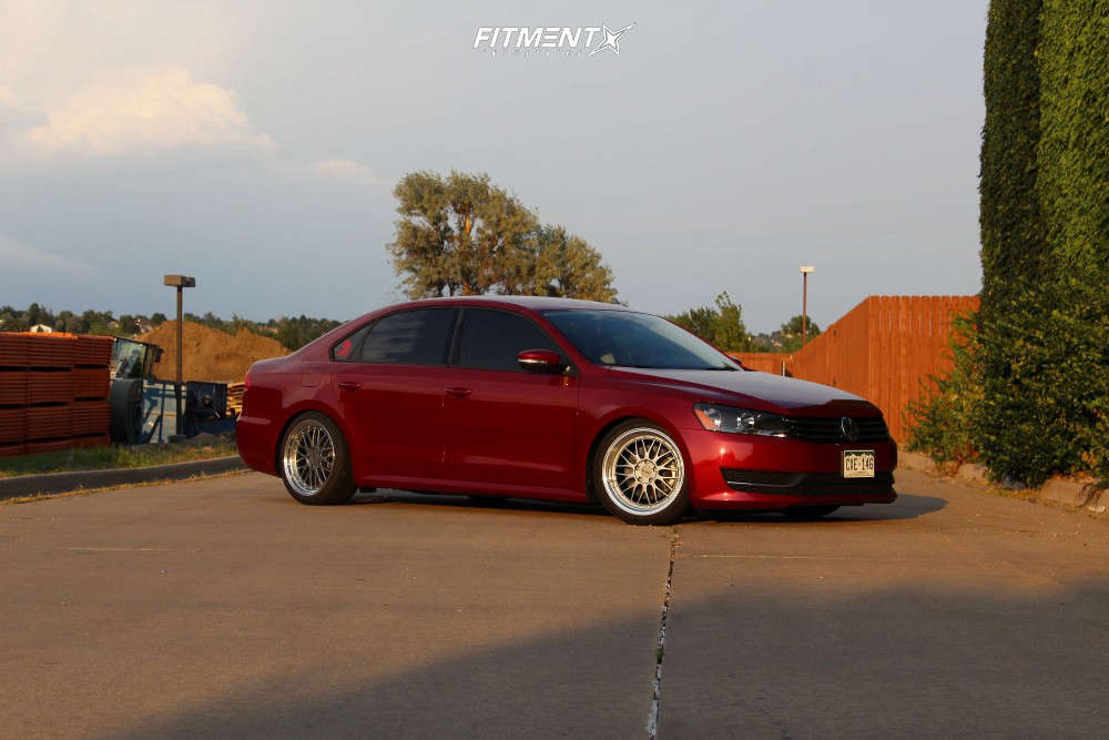 2015 Volkswagen Passat S with 18x9 Alzor 020 and Continental 235x40 on ...