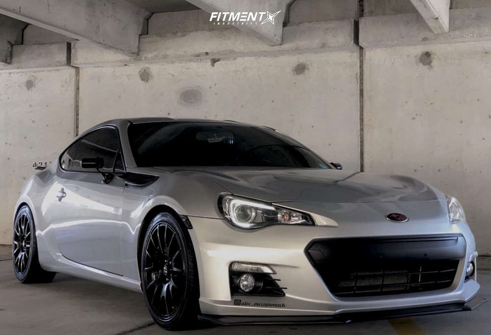 2014 Subaru BRZ Limited with 18x8 Motegi Mr118 and Firestone 225x40 on ...