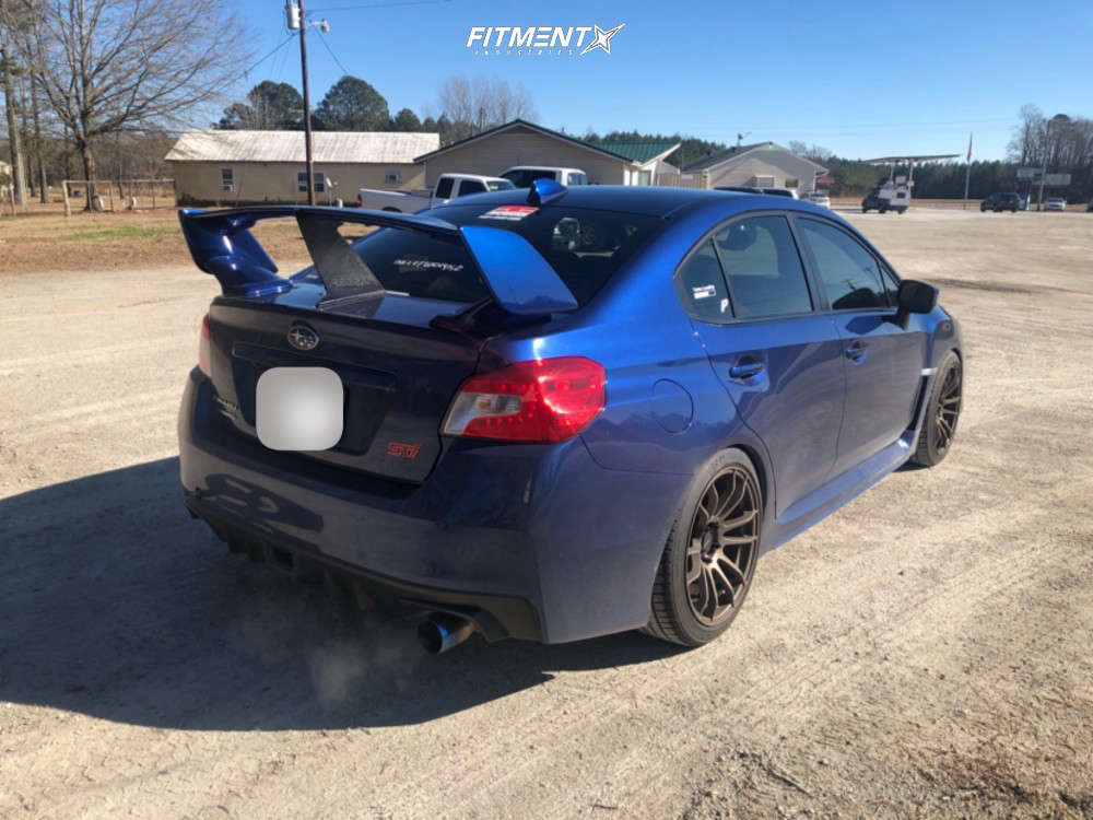 2015 Subaru WRX STI Limited with 18x9.5 AVID1 AV20 and Michelin 245x40 ...