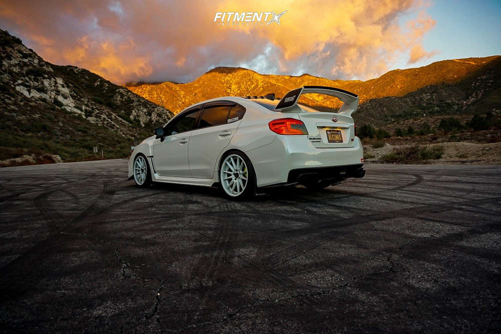 2018 Subaru WRX STI Limited with 19x9.5 Cosmis Racing R1 and Pirelli ...