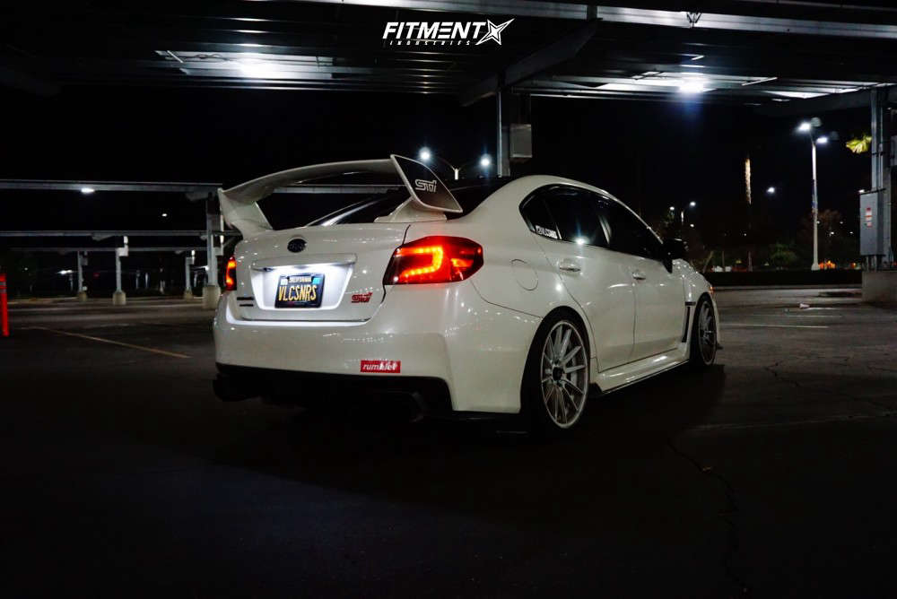 2018 Subaru WRX STI Limited with 19x9.5 Cosmis Racing R1 and Pirelli ...