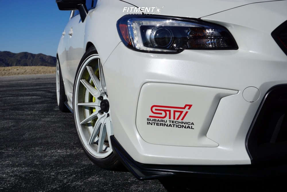 2018 Subaru WRX STI Limited with 19x9.5 Cosmis Racing R1 and Pirelli ...