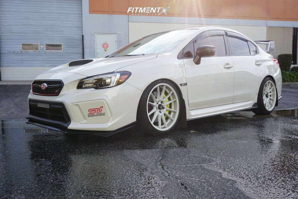 2018 Subaru WRX STI Limited with 19x9.5 Cosmis Racing R1 and Pirelli ...