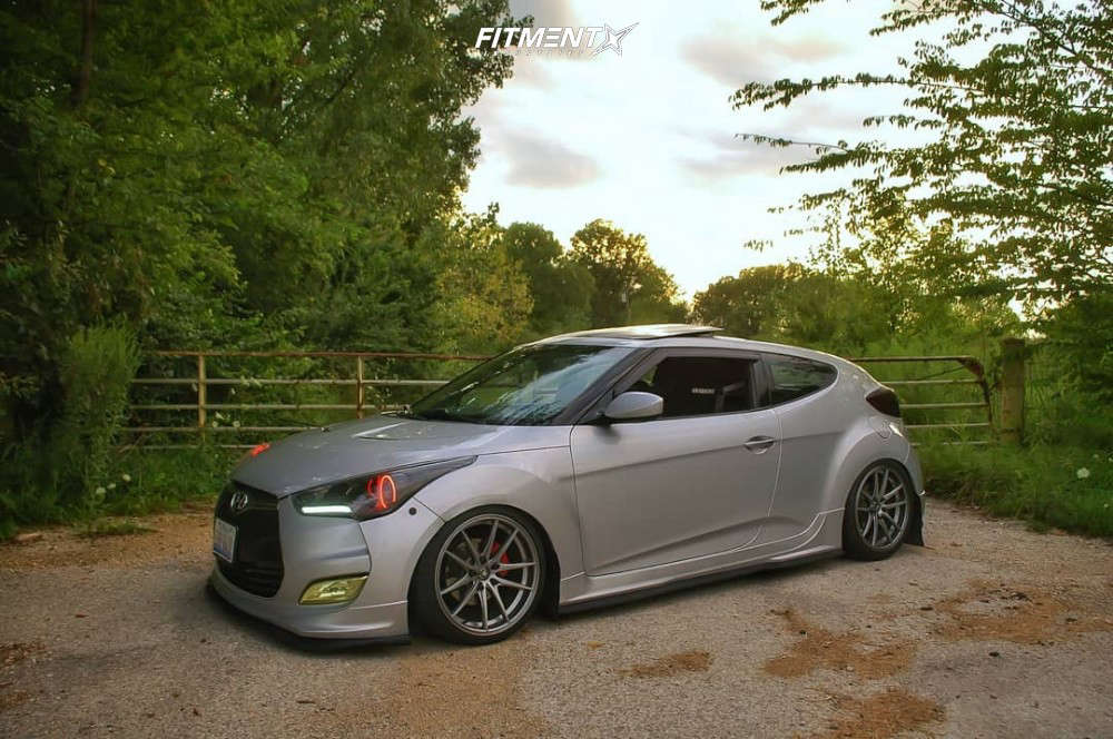2012 Hyundai Veloster Base with 18x8 Konig Oversteer and Achilles ...