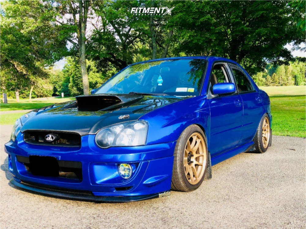 2004 Subaru WRX Base with 17x9 Rota Torque and Continental 245x30 on ...