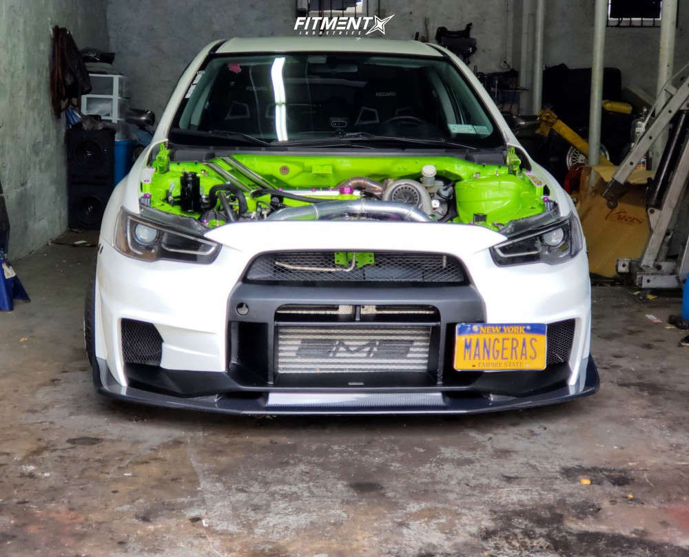 2014 Mitsubishi Lancer Evolution GSR with 18x10 XXR 521 and Continental ...