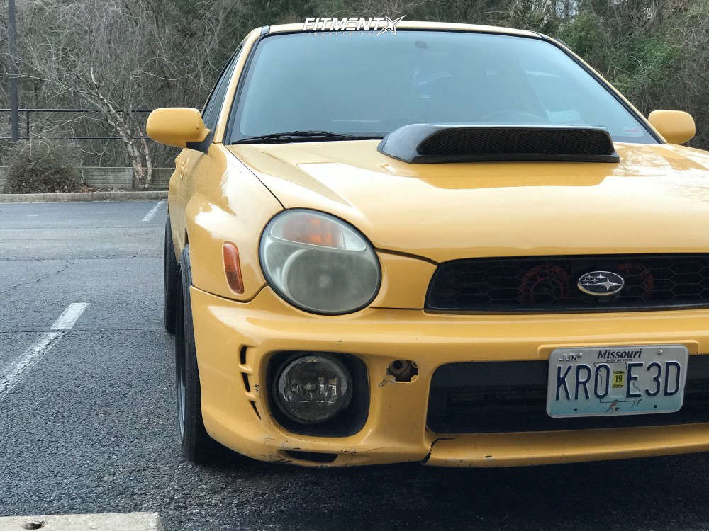 2003 Subaru WRX Base with 17x9.5 ESR Sr06 and Federal 235x40 on Lowering Springs | 607024 ...