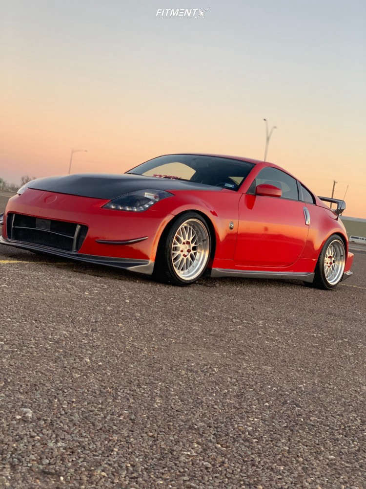 2008 Nissan 350Z Nismo with 18x9.5 ESR Sr05 and Michelin 255x35 on ...