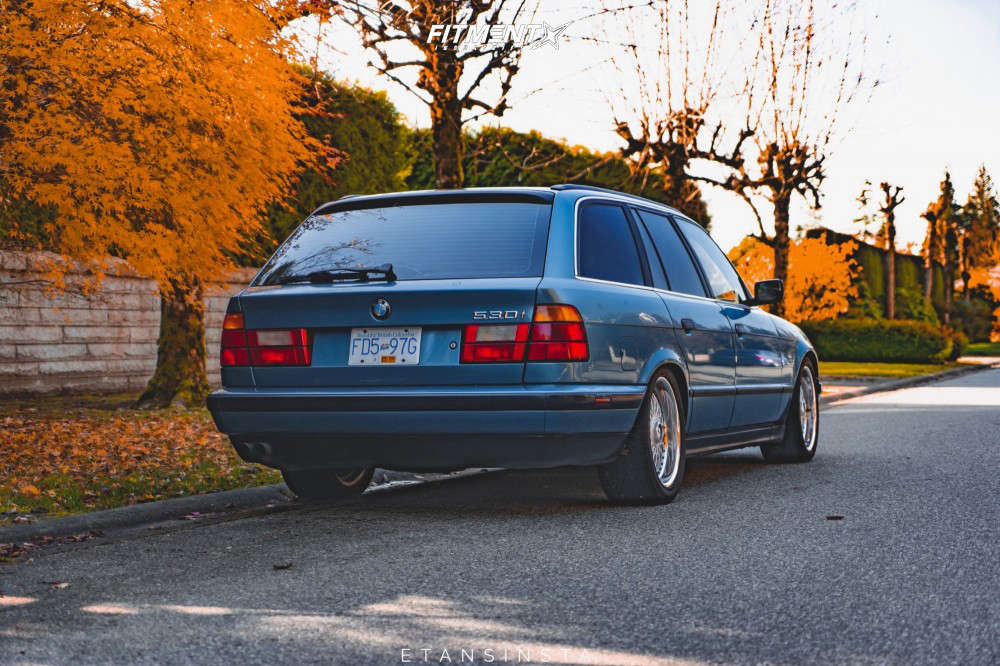 1994 BMW 530i Base with 17x8 BBS Style 5 and Continental 225x35 on ...