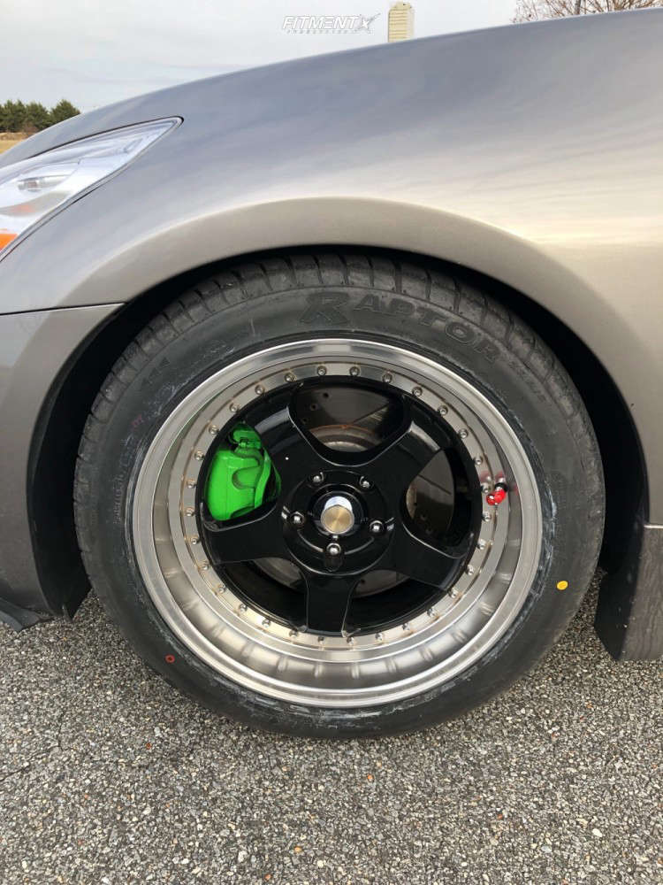 2009 INFINITI G37 X with 18x9 Konig Ssm and Riken 245x45 on Lowering ...