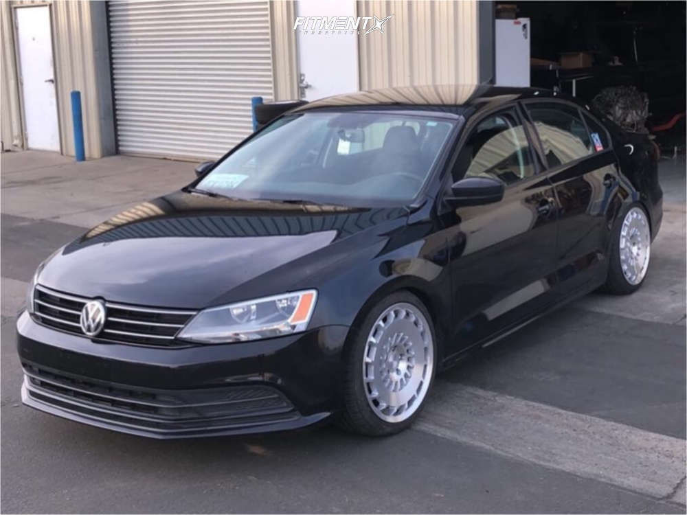 2016 Volkswagen Jetta SE with 18x8.5 Rotiform Ccv and Goodyear 245x35 ...