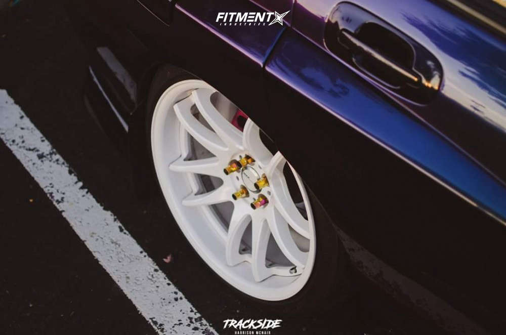 2002 Subaru WRX Base with 18x10 Work Emotion Cr 2p and Hankook 255x35 ...