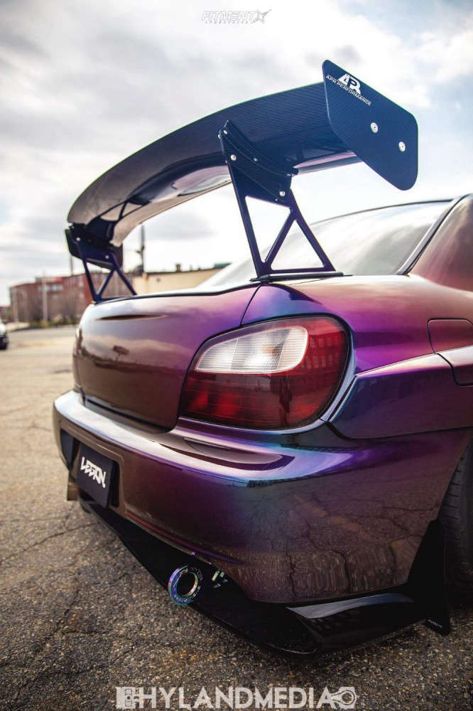 2002 Subaru WRX Base with 18x10 Work Emotion Cr 2p and Hankook 255x35 ...