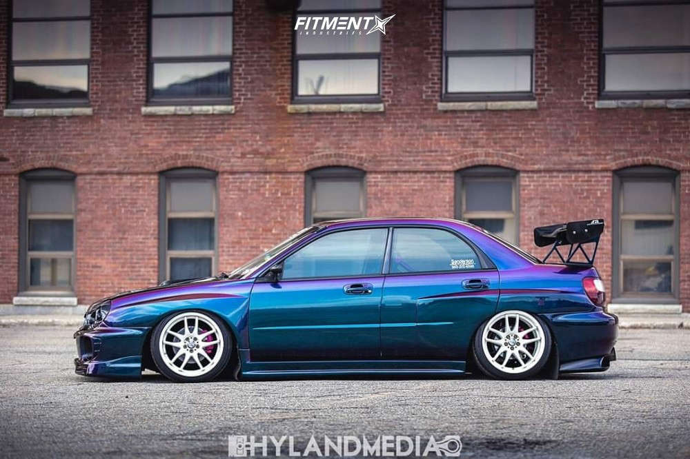 2002 Subaru WRX Base with 18x10 Work Emotion Cr 2p and Hankook 255x35 ...