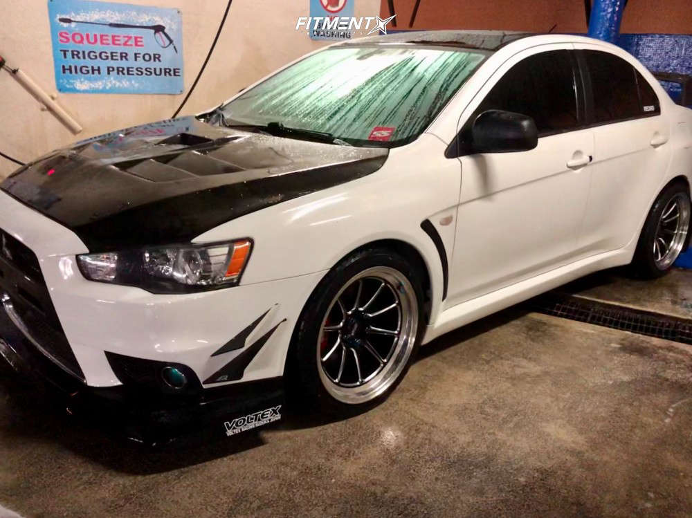 2014 Mitsubishi Lancer Evolution MR with 18x10 XXR 557 and Nankang ...