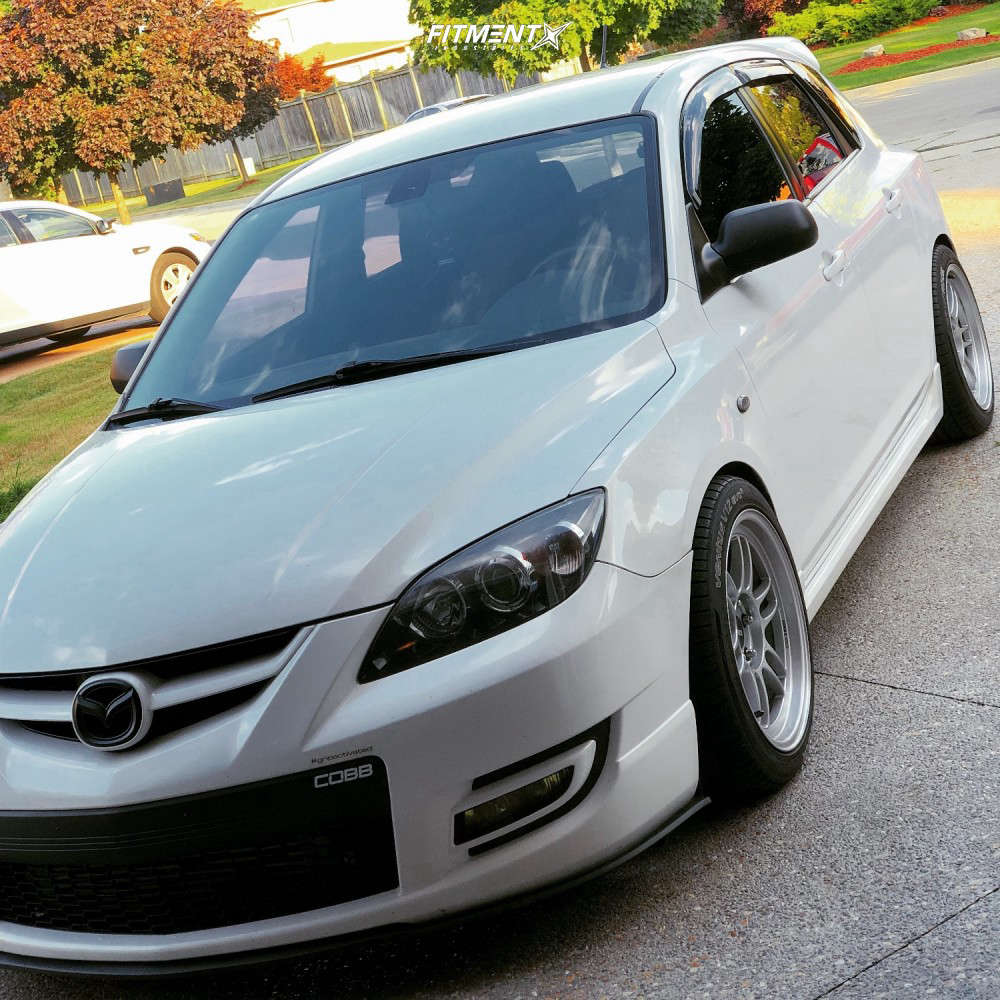 2007 Mazda MazdaSpeed3 Base with 18x9 Enkei RPF1 and Hankook 245x45 on ...