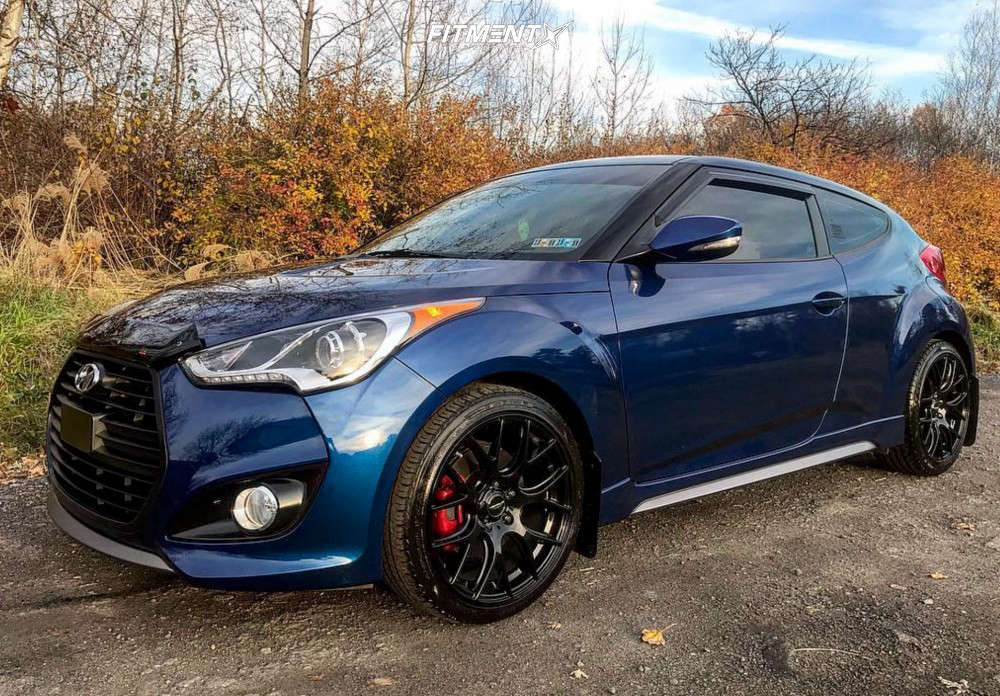 2017 Hyundai Veloster Turbo with 18x7.5 Versus Vs301 and Goodyear ...
