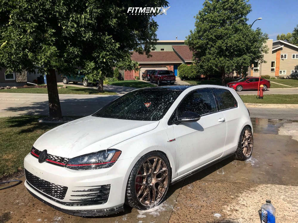 2015 Volkswagen GTI SE with 19x8.5 VMR V710 and Continental 255x35 on ...