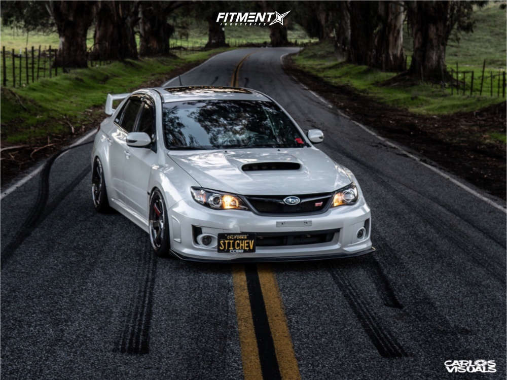 2011 Subaru WRX STI Base with 18x10 Volk Te37sl and Hankook 265x35 on ...