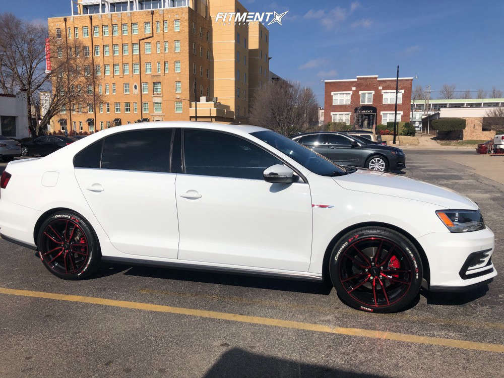 2016 Volkswagen Jetta GLI SE with 18x8 Konig Myth and Pirelli 225x40 on ...