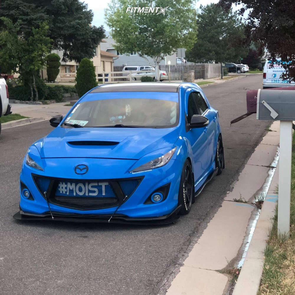 2013 Mazda MazdaSpeed3 Base with 18x8.5 Varrstoen Es2 and Yokohama 225x40 on Coilovers | 612931 ...