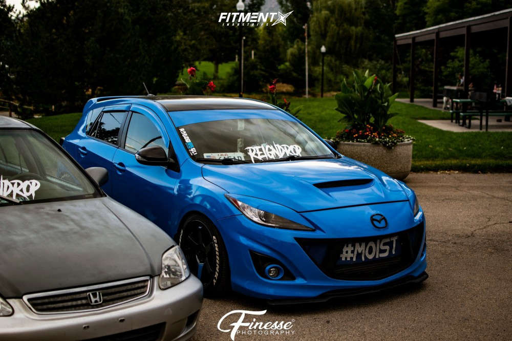 2013 Mazda MazdaSpeed3 Base with 18x8.5 Varrstoen Es2 and Yokohama 225x40 on Coilovers | 612931 ...