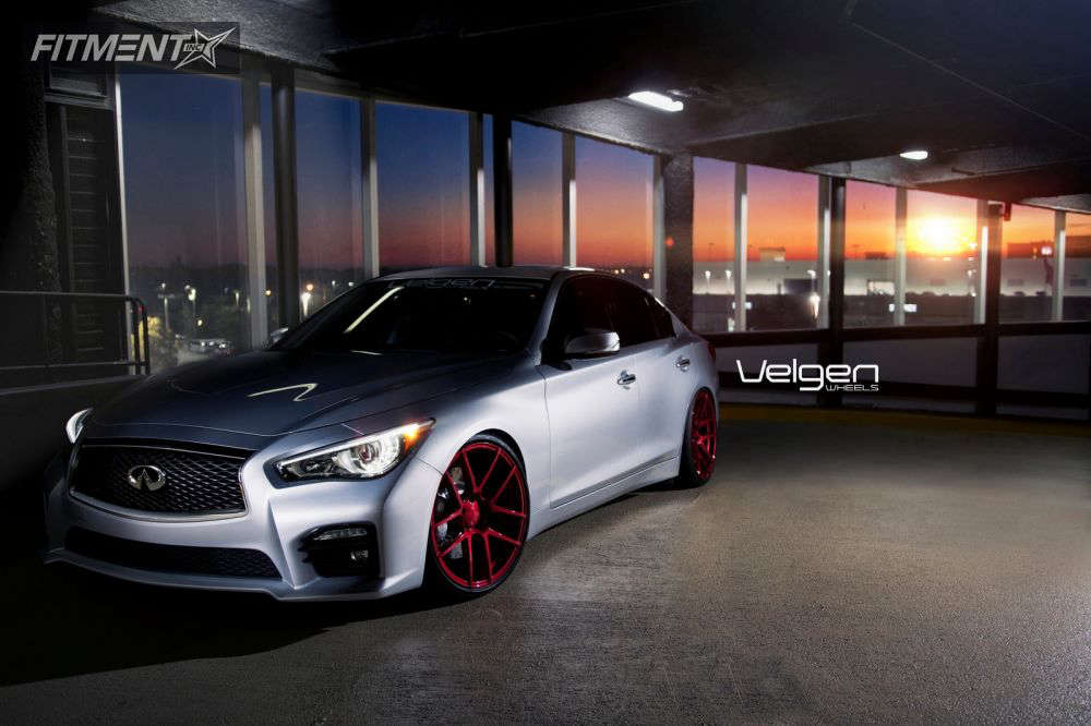 2014 INFINITI Q50 Sport with 20x9 Velgen VMB5 and Delinte 255x30 on ...