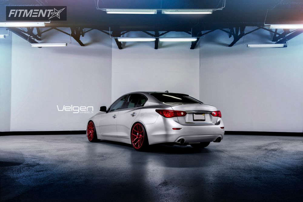 2014 INFINITI Q50 Sport with 20x9 Velgen VMB5 and Delinte 255x30 on ...