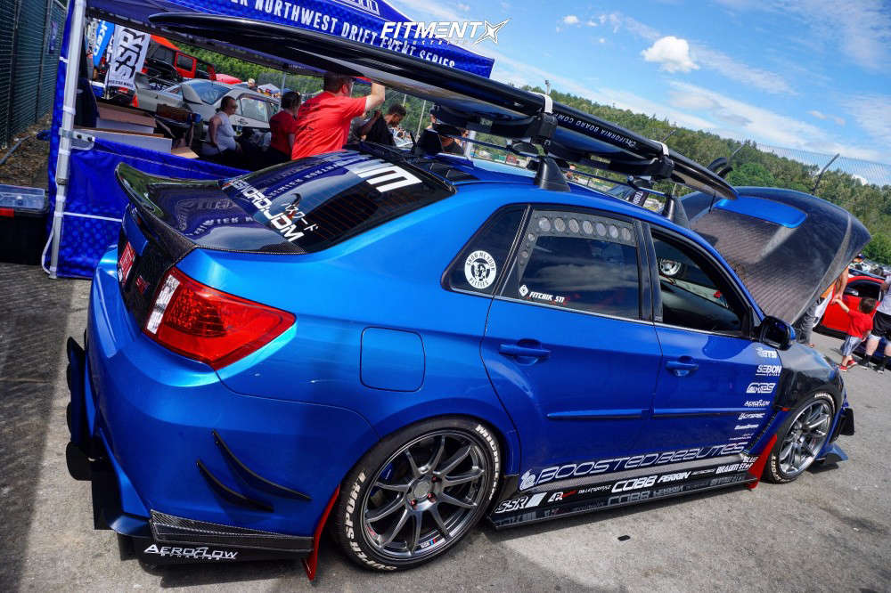 2011 Subaru WRX STI Base with 18x9.5 SSR Gtv02 and Michelin 245x40 on ...
