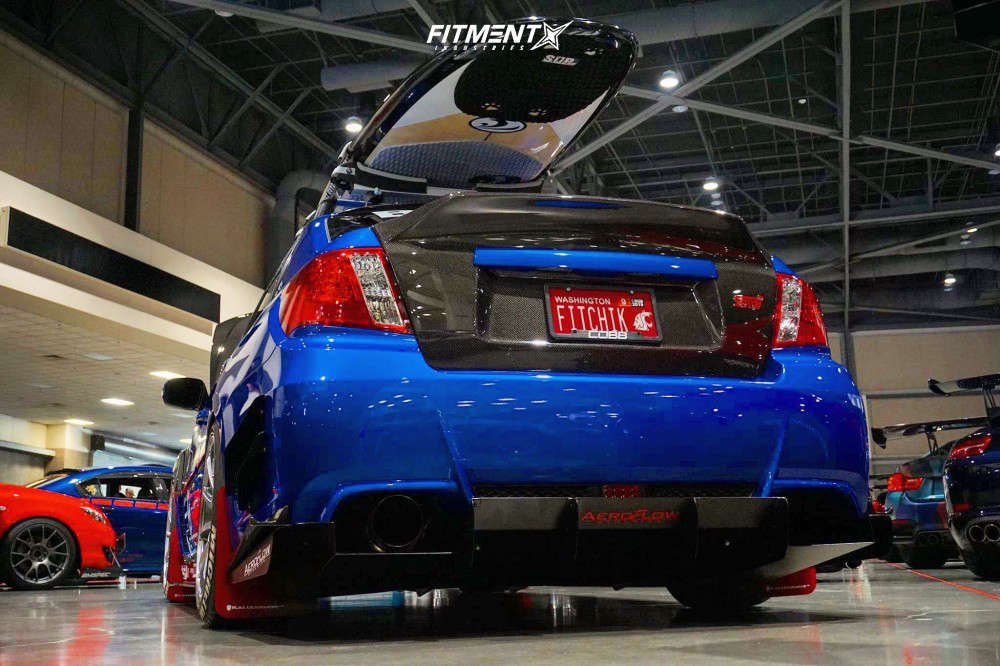 2011 Subaru WRX STI Base with 18x9.5 SSR Gtv02 and Michelin 245x40 on ...