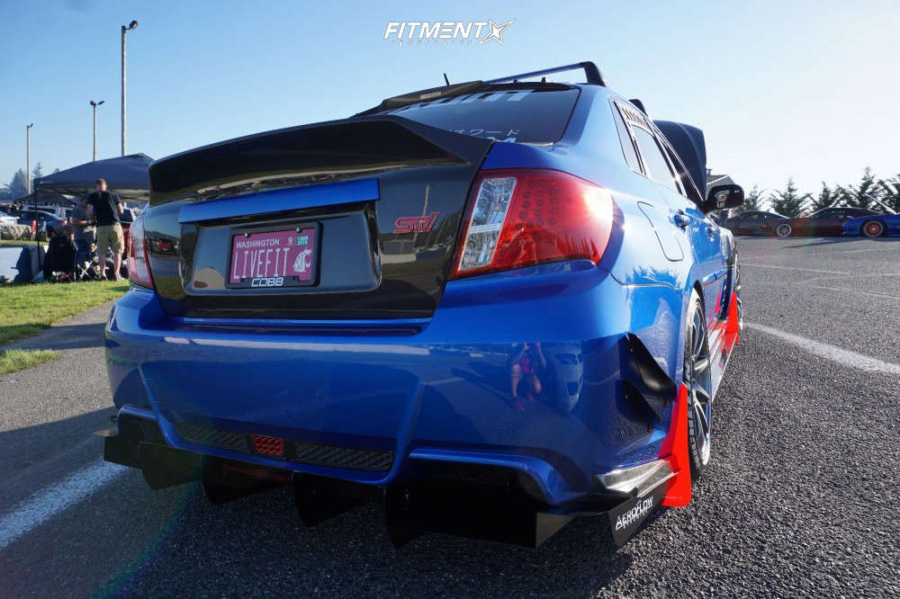 2011 Subaru WRX STI Base with 18x9.5 SSR Gtv02 and Michelin 245x40 on ...