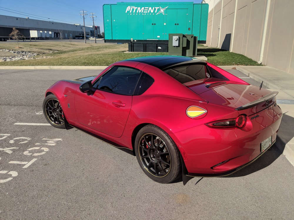2017 Mazda MX-5 Miata RF Club with 17x7.5 Volk Ze40 and Michelin 215x45 ...