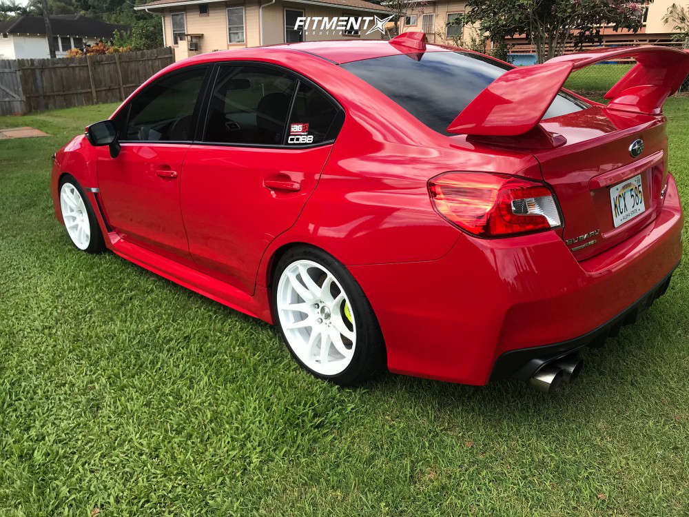 2018 Subaru WRX STI Base with 18x9.5 ESR Sr08 and Nitto 245x40 on ...