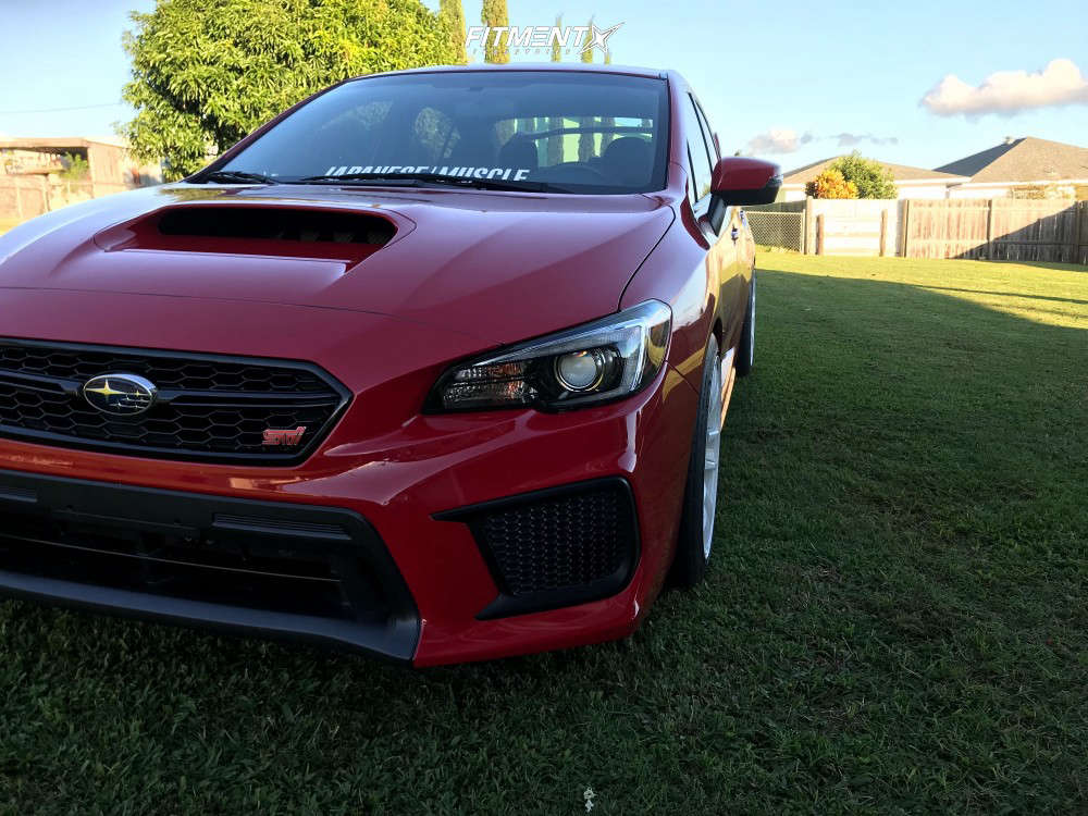 2018 Subaru WRX STI Base with 18x9.5 ESR Sr08 and Nitto 245x40 on ...