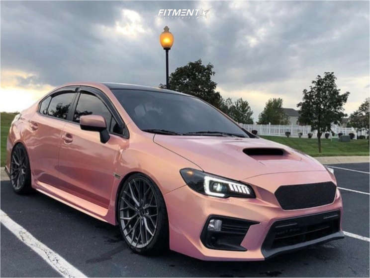 2018 Subaru WRX Base with 19x8.5 Ambit FC20 and Bridgestone 245x35 on ...