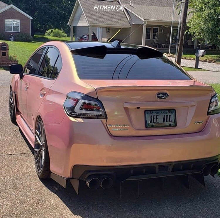 2018 Subaru WRX Base with 19x8.5 Ambit FC20 and Bridgestone 245x35 on ...