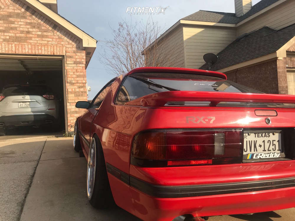 1986 Mazda RX-7 GXL with 17x9 Work Vs Xx and Radar 205x40 on Coilovers ...