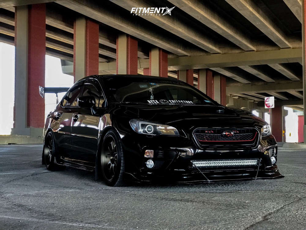 2017 Subaru WRX Premium with 18x9.5 Work D9r and Dunlop 245x40 on ...