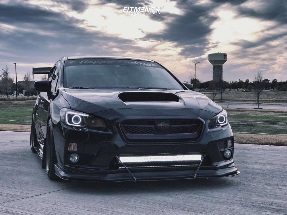 2017 Subaru WRX Premium with 18x9.5 Work D9r and Dunlop 245x40 on ...