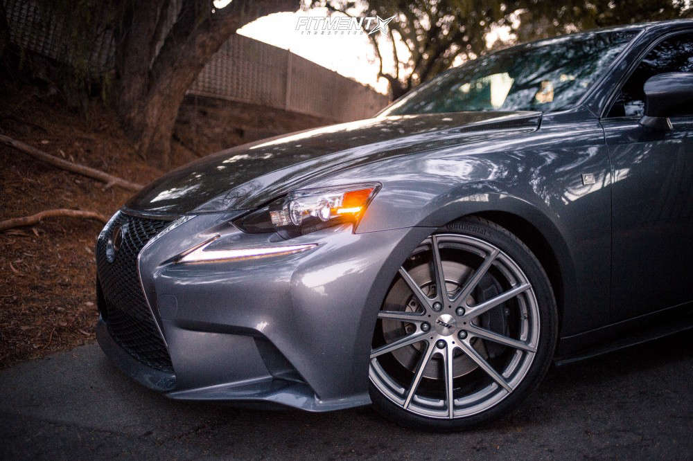 2014 Lexus IS250 F Sport with 19x8 TSW Bathurst and Continental 235x35 ...