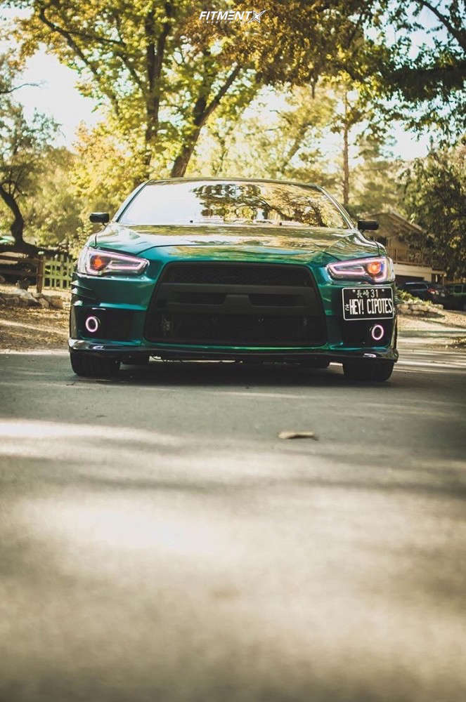 2013 Mitsubishi Lancer ES with 18x8.5 ESR Sr07 and Hankook 255x25 on ...