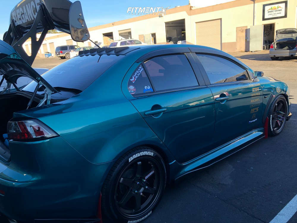 2013 Mitsubishi Lancer ES with 18x8.5 ESR Sr07 and Hankook 255x25 on ...