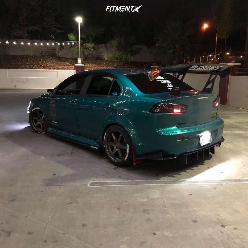 2013 Mitsubishi Lancer ES with 18x8.5 ESR Sr07 and Hankook 255x25 on ...