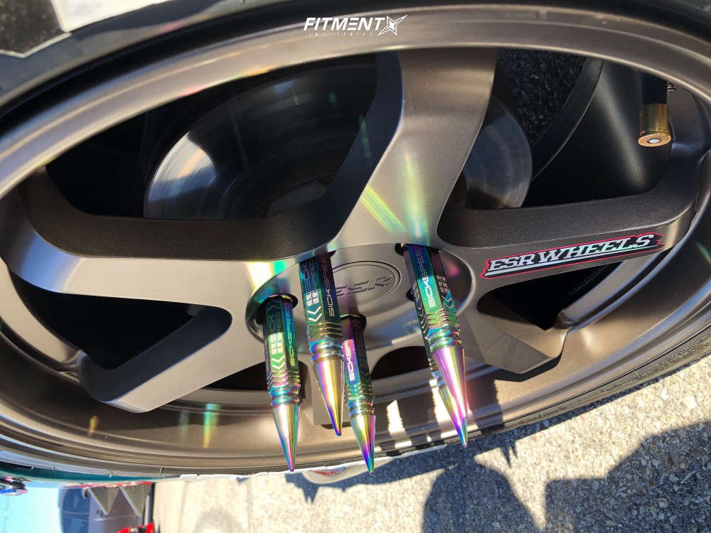 2013 Mitsubishi Lancer ES with 18x8.5 ESR Sr07 and Hankook 255x25 on ...