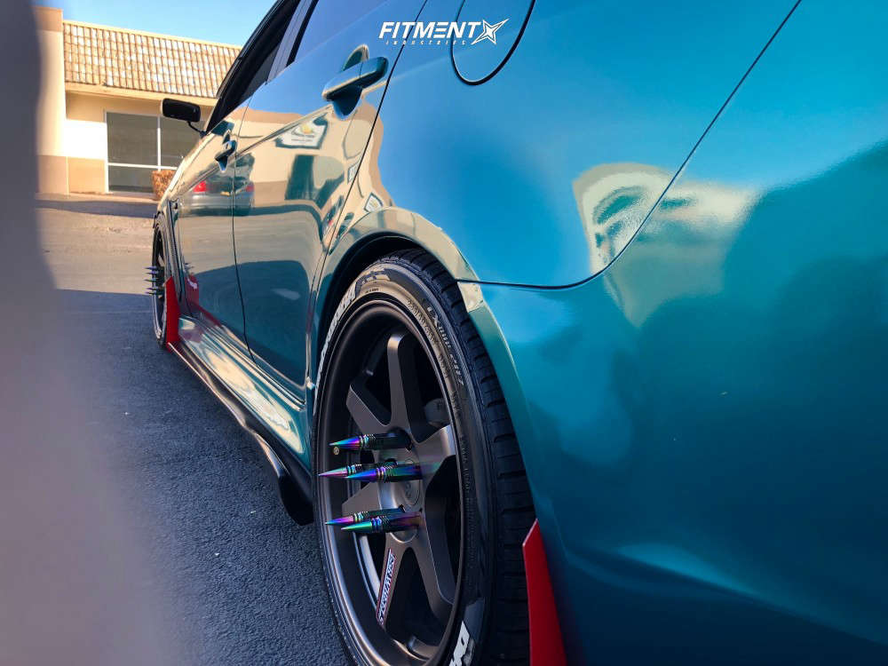 2013 Mitsubishi Lancer ES with 18x8.5 ESR Sr07 and Hankook 255x25 on ...