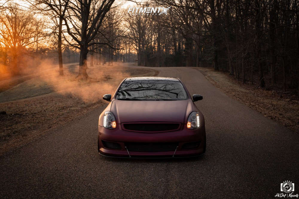 2006 INFINITI G35 2dr Coupe (3.5L 6cyl 6M) with 19x9.5 Vertini Drift ...