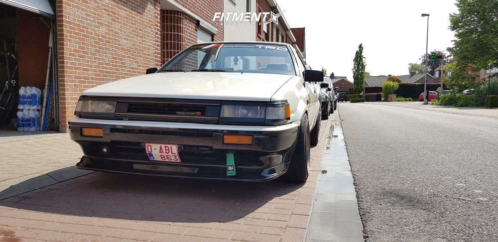 1984 Toyota Corolla Base with 15x8 Rays Engineering Te37 V and Yokohama ...