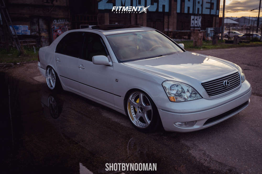 2001 Lexus LS430 Base with 19x10 Wald Streifen and Goodyear 235x40 on ...