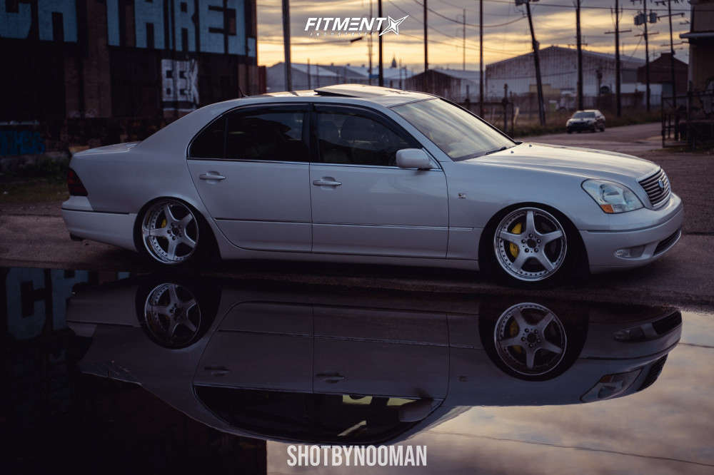 2001 Lexus LS430 Base with 19x10 Wald Streifen and Goodyear 235x40 on ...