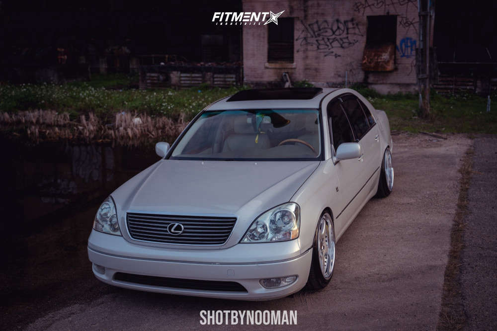 2001 Lexus LS430 Base with 19x10 Wald Streifen and Goodyear 235x40 on ...